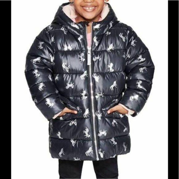Cat & Jack | Jackets & Coats | Cat Jack Toddler Girls Unicorn Puffer ...